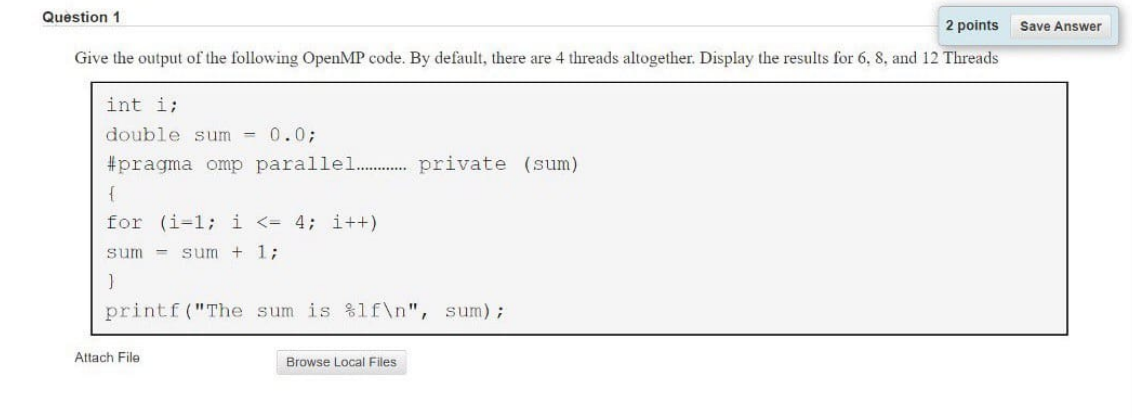 Solved Question 12 ﻿pointsGive the output of the following | Chegg.com