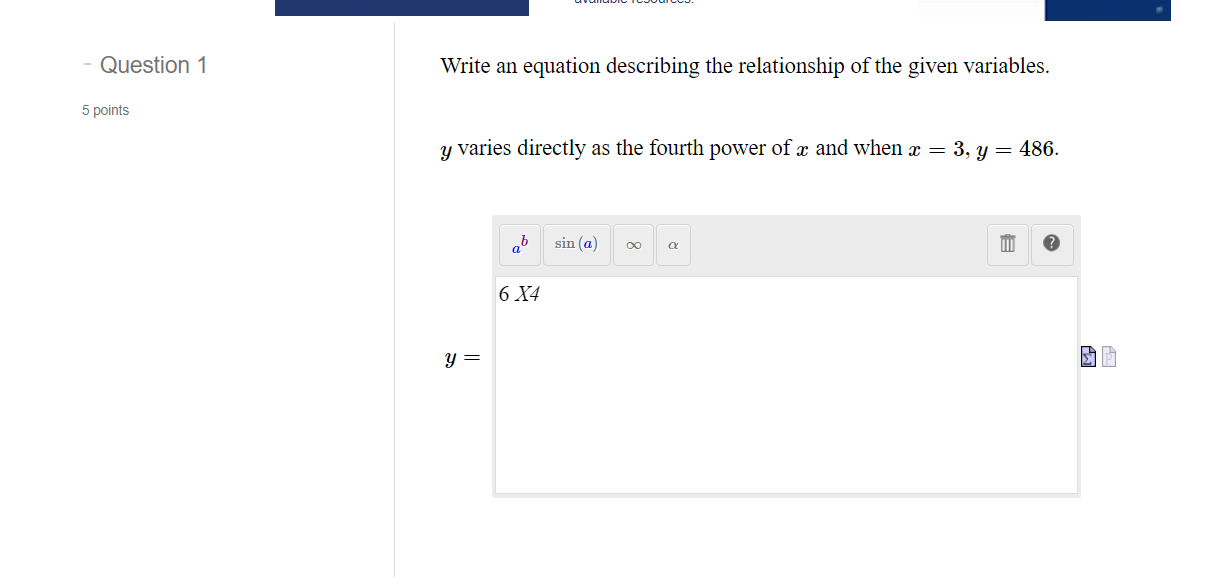 Solved Write An Equation Describing The Relationship Of The