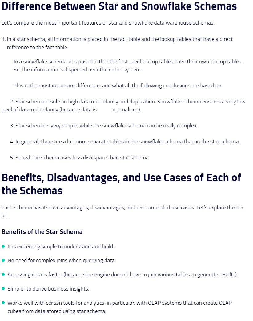 Solved 1. Does this schema represent a data mart or data | Chegg.com