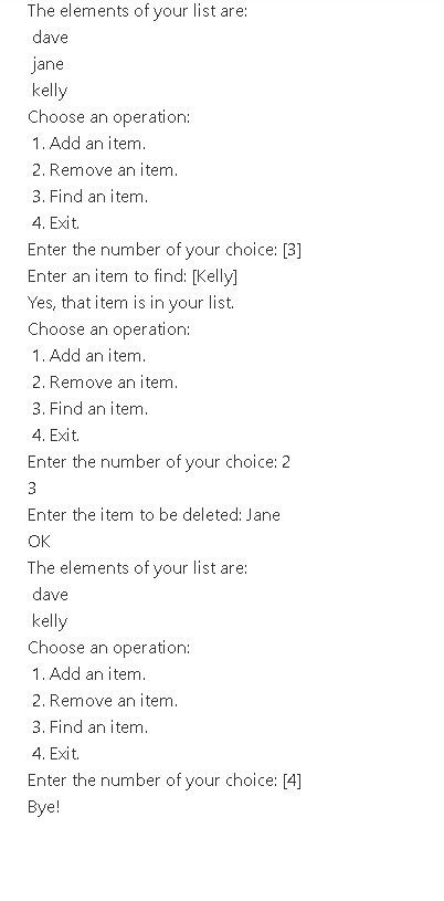 Solved Exercise 1: (15 POINTS: 3 POINTS for the getListo | Chegg.com