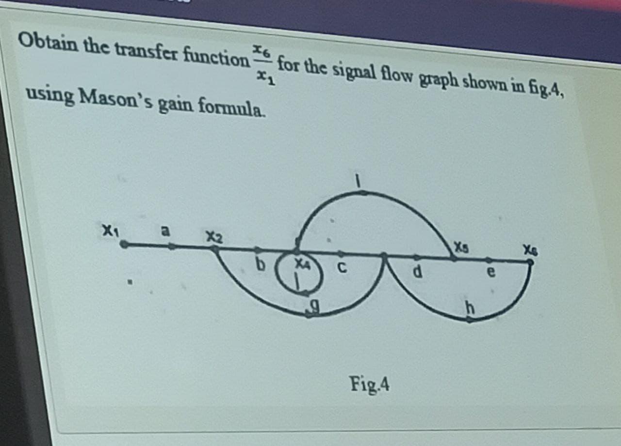 Solved Obtain the transfer functions for the signal flow | Chegg.com