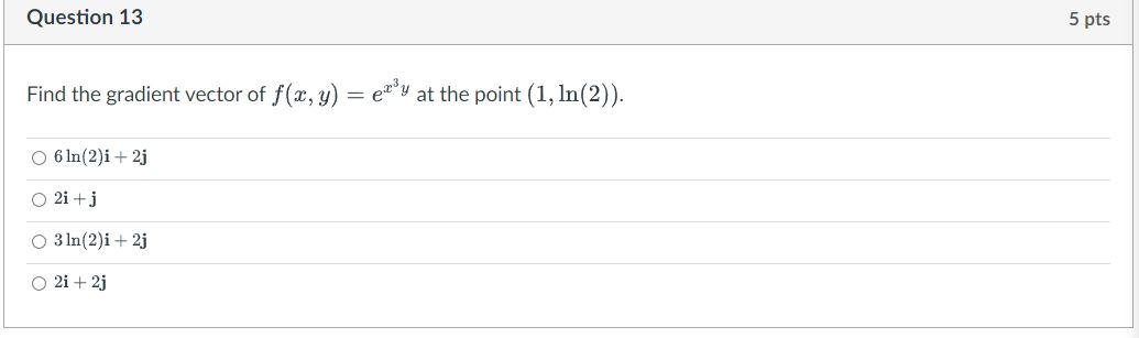 Solved Find the gradient vector of f(x,y)=ex3y at the point | Chegg.com