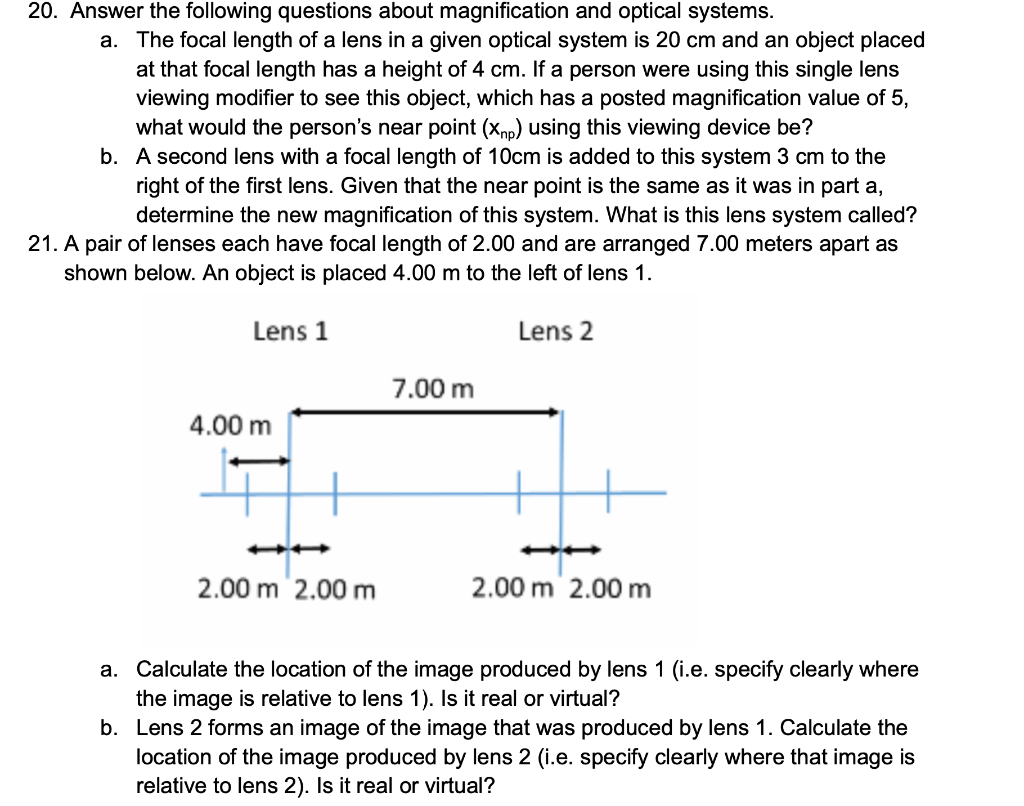 Solved 20. Answer the following questions about | Chegg.com