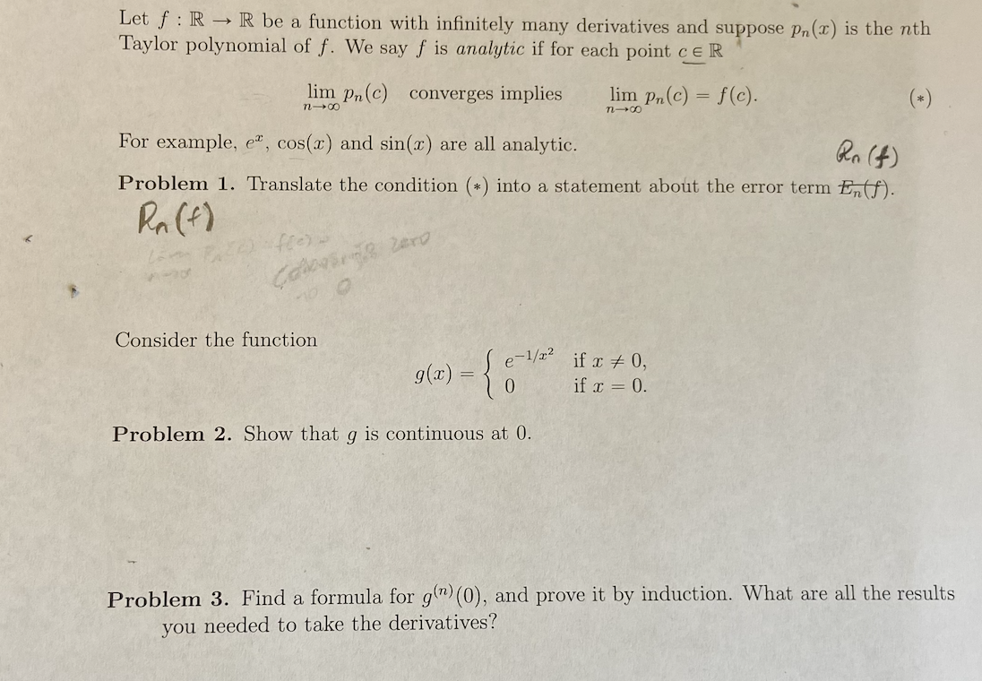 Solved Let f:R→R be a function with infinitely many | Chegg.com