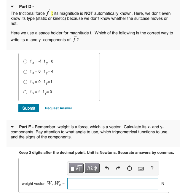 Solved Learning Goal: Application of Newton's Laws including | Chegg.com