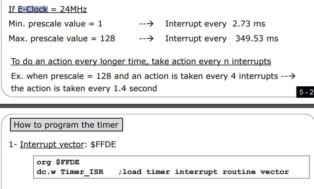 Solved 2. Write program to create a time delay: 45μs and 2 | Chegg.com