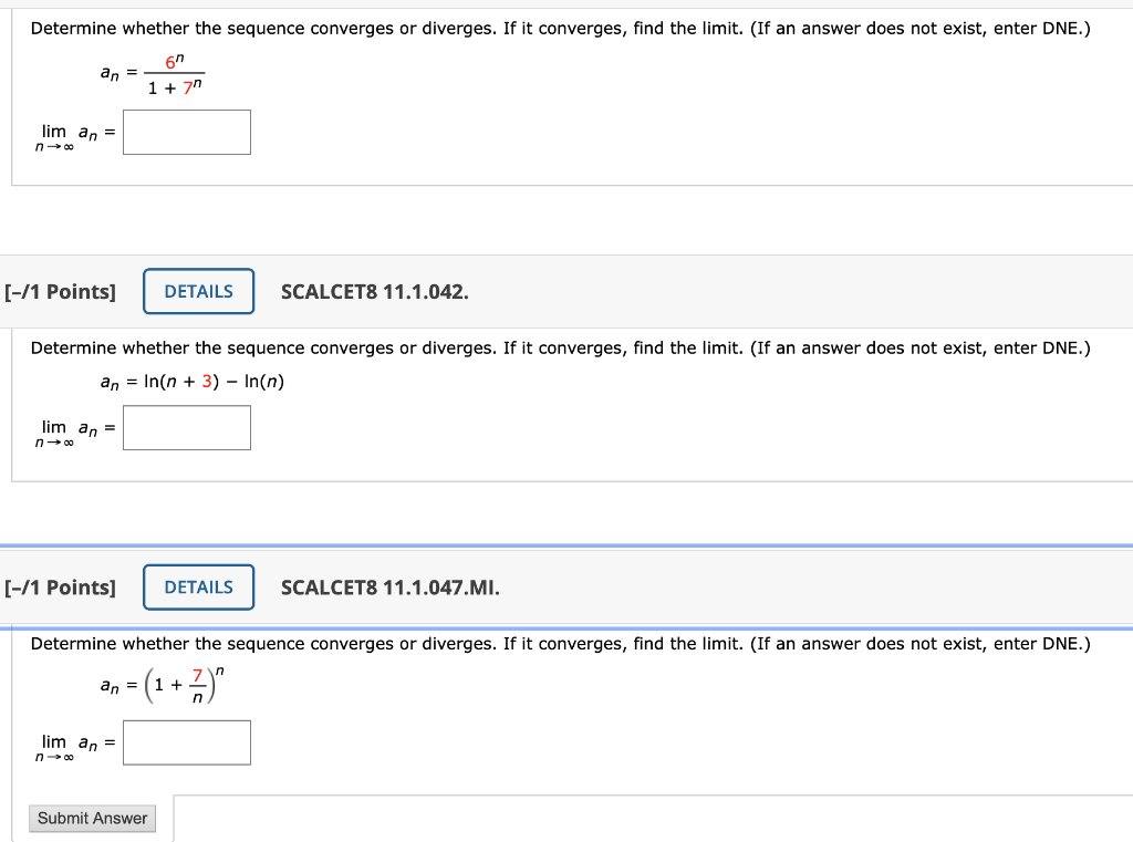 Solved Determine whether the sequence converges or diverges. | Chegg.com
