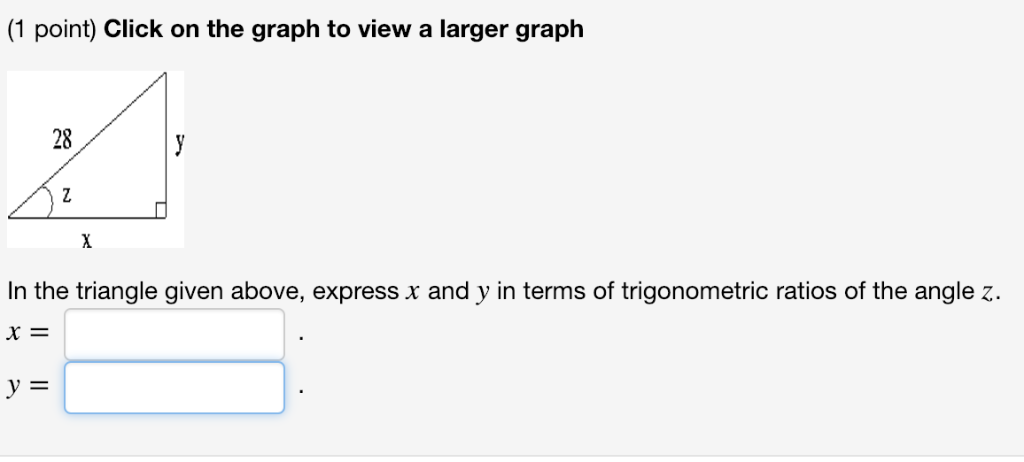 Solved (1 point) Click on the graph to view a larger graph | Chegg.com