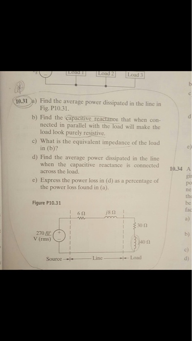 Solved Find the average power dissipated in the line in | Chegg.com