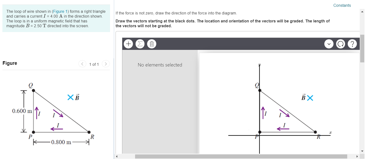 Solved Constants The loop of wire shown in (Figure 1) forms | Chegg.com