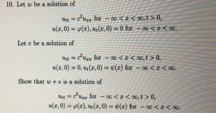 Solved Partial Differential Equations | Chegg.com