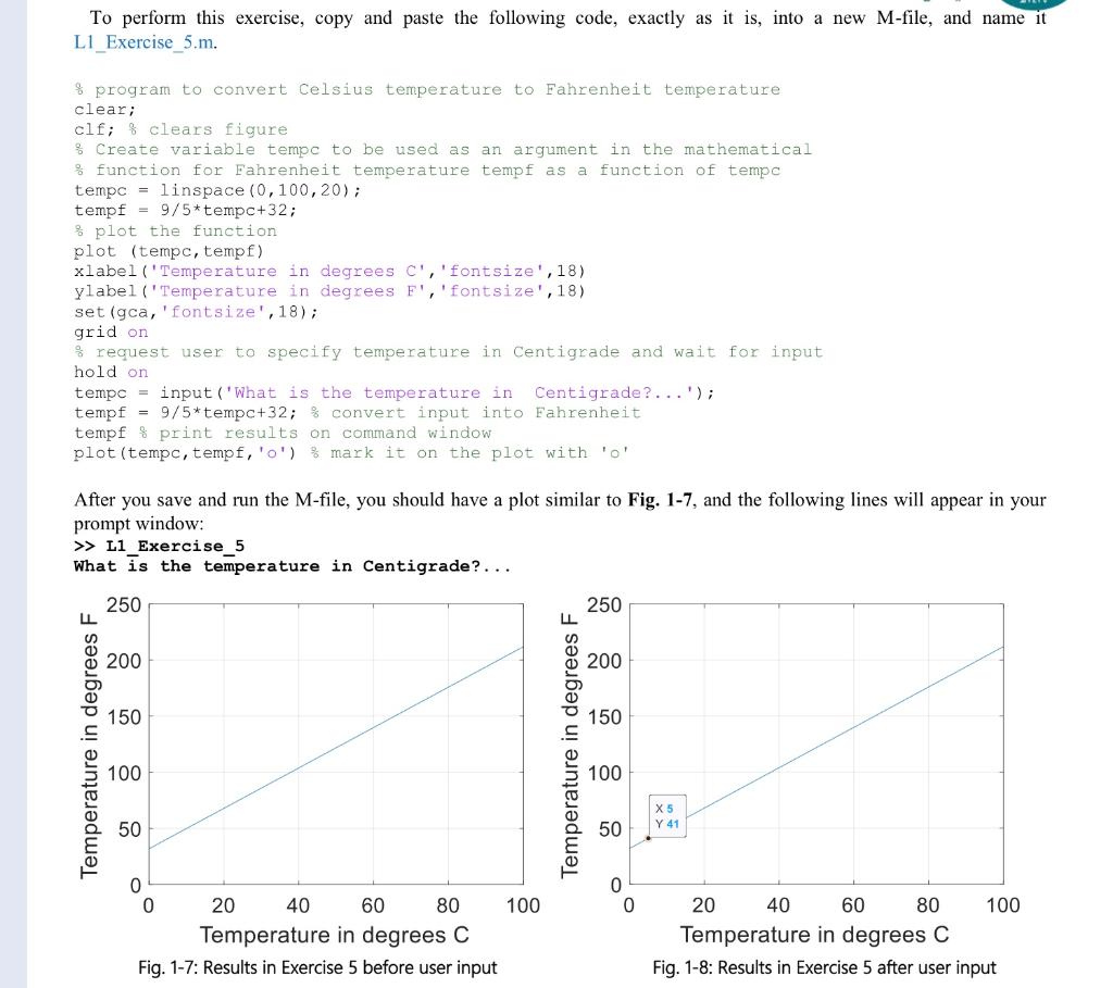 Solved Work with your group to write an interactive MATLAB | Chegg.com