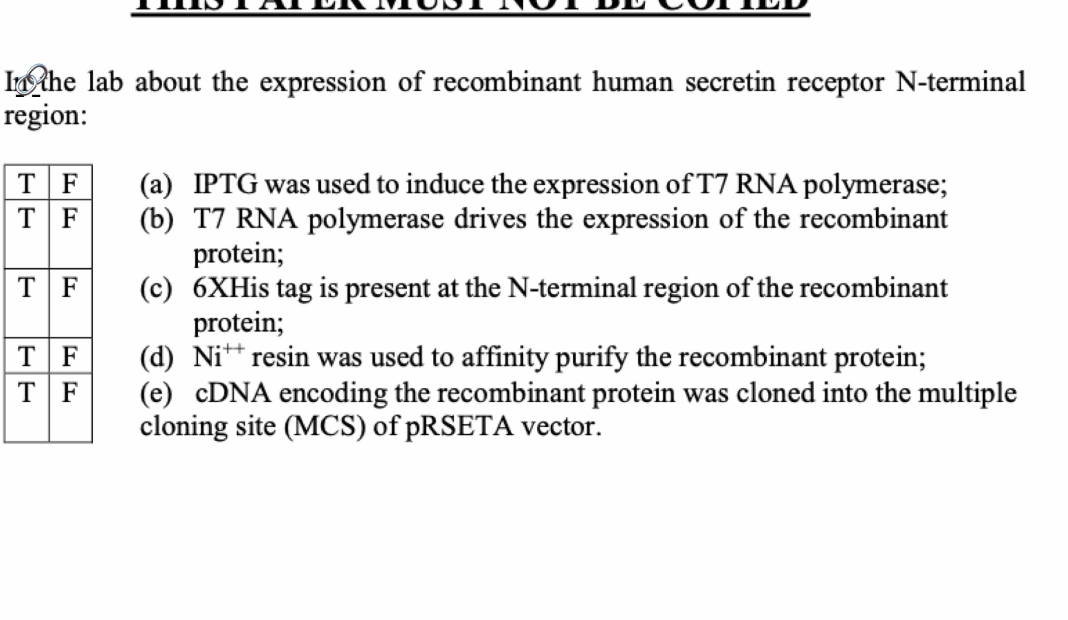 Solved If he lab about the expression of recombinant human | Chegg.com