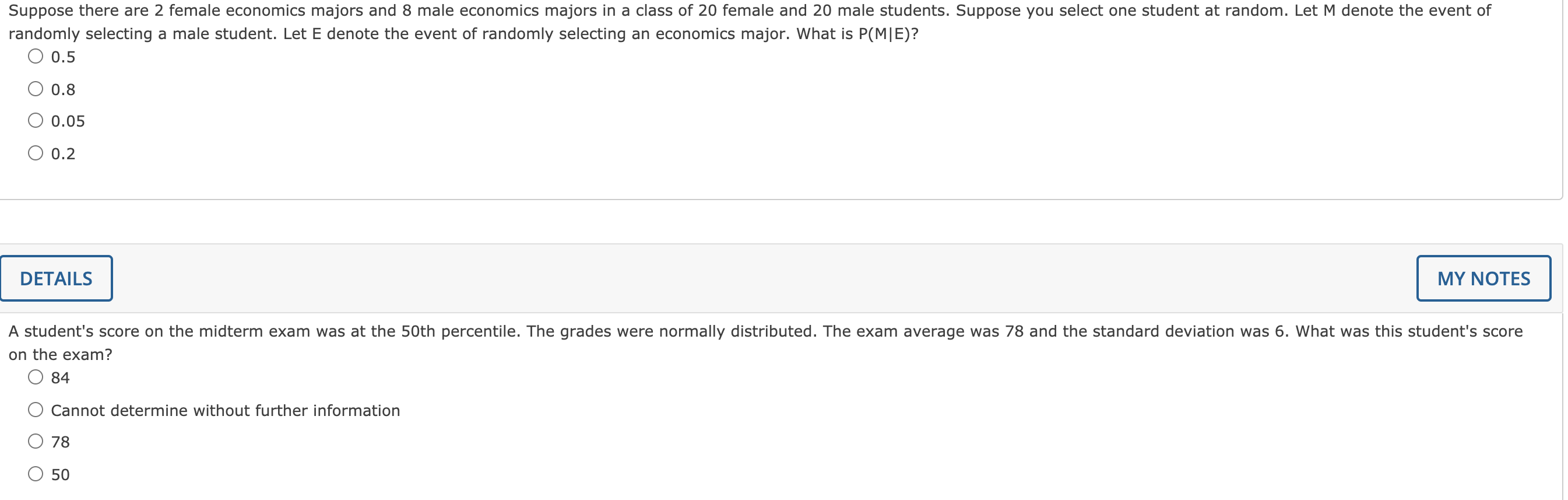 Solved Suppose there are 2 female economics majors and 8 | Chegg.com