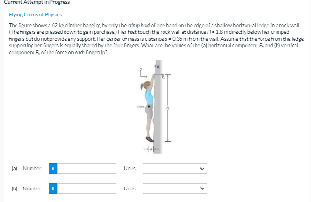 Solved Current Attempt In Progress Flying Circus of Physics | Chegg.com
