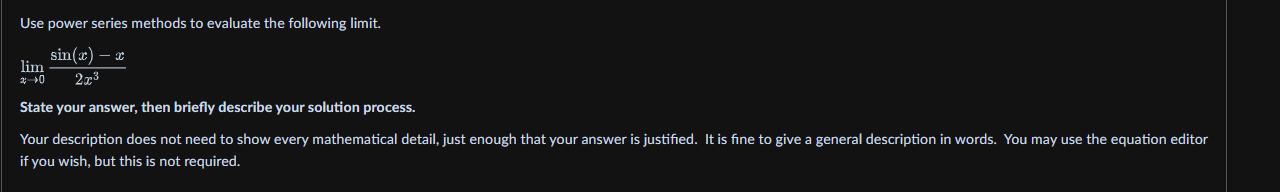 Solved Use power series methods to evaluate the following | Chegg.com