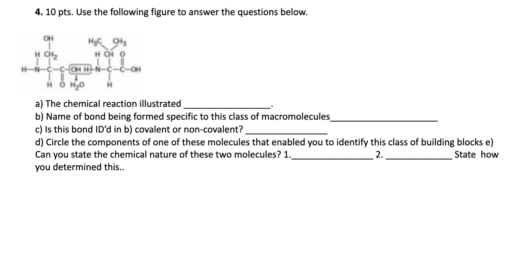 Solved 4. 10 pts. Use the following figure to answer the | Chegg.com