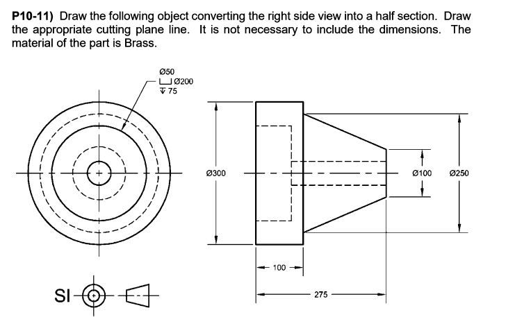 Solved P10-11) Draw the following object converting the | Chegg.com