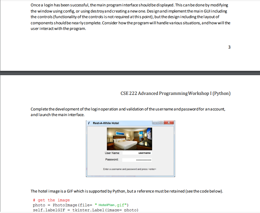 Solved Need Help adding Image to the Main Login Screen in | Chegg.com