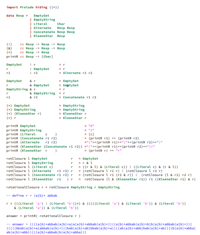 In the supplementary notes, we give a Haskell program | Chegg.com