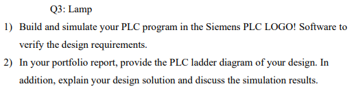 Solved 4.1 PLC control design for motors A PLC control | Chegg.com