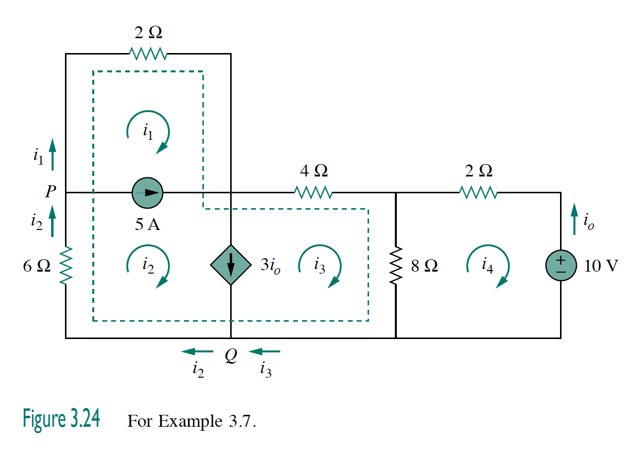 Solved For the circuit in Fig. 3.24, find i1 to i4 using | Chegg.com