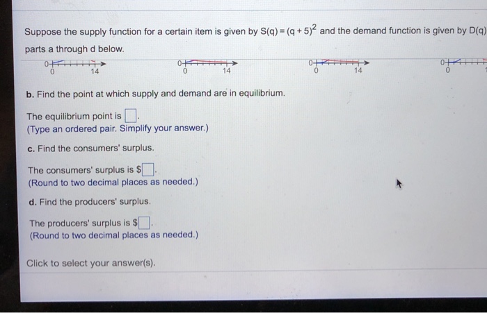 Solved Suppose the supply function for a certain item is | Chegg.com