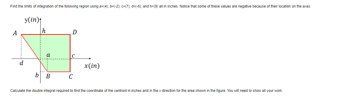 Solved Calculate the double integral required to find the | Chegg.com