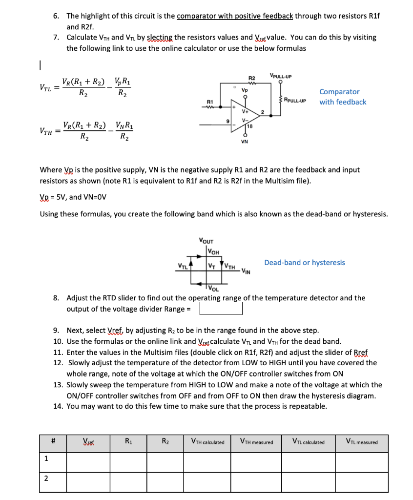 Solved Part B: With Hysteresis 1. Open the Multisim file | Chegg.com