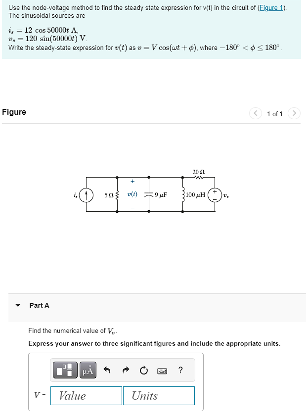 Solved Use the node-voltage method to find the steady state | Chegg.com