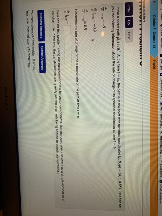 Solved October 8-October 14 Hw06 lease click here Prev Up | Chegg.com