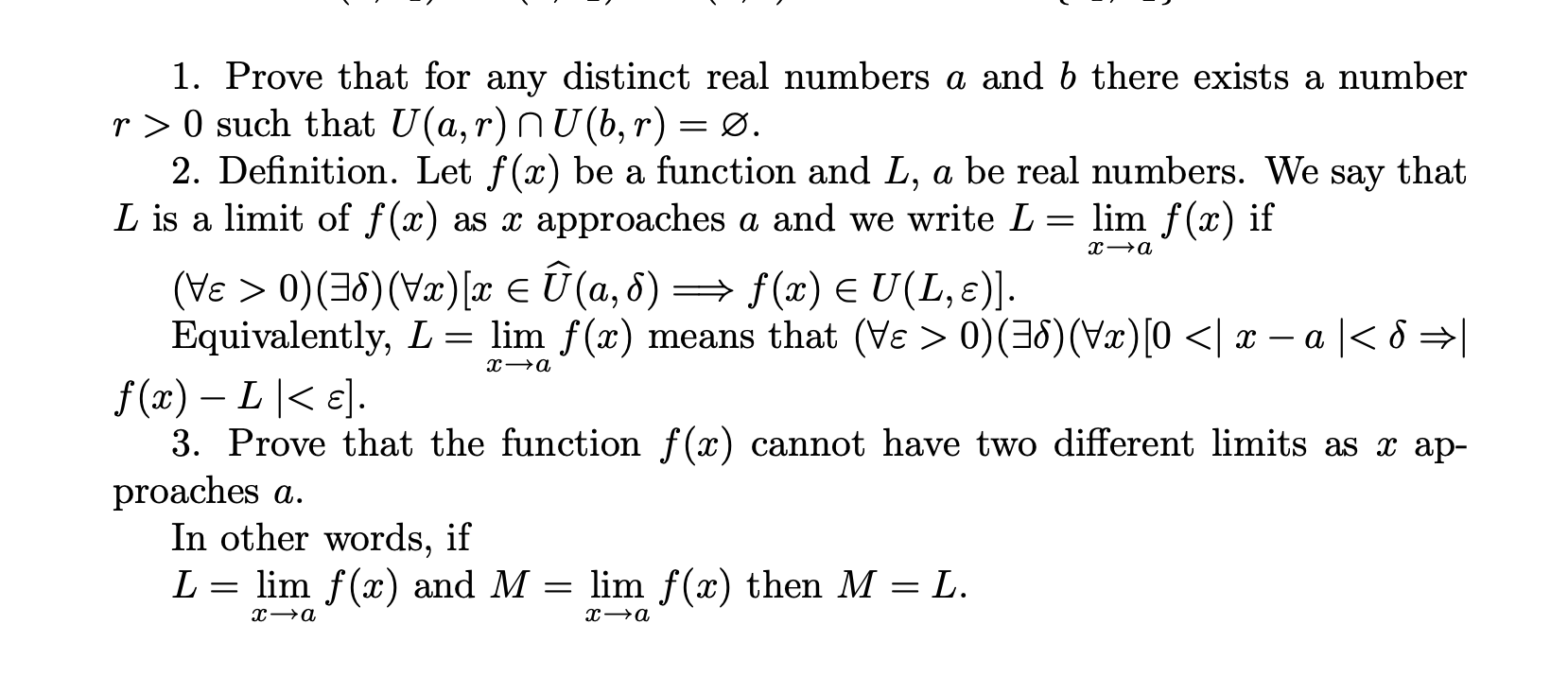 Solved This is proof of calculus. point 2 is just | Chegg.com