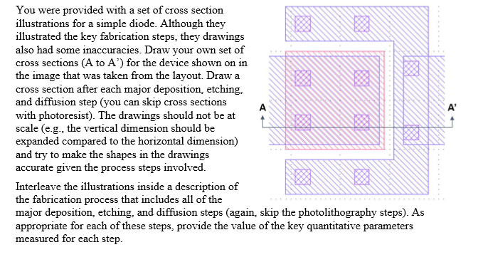 Solved You were provided with a set of cross section | Chegg.com