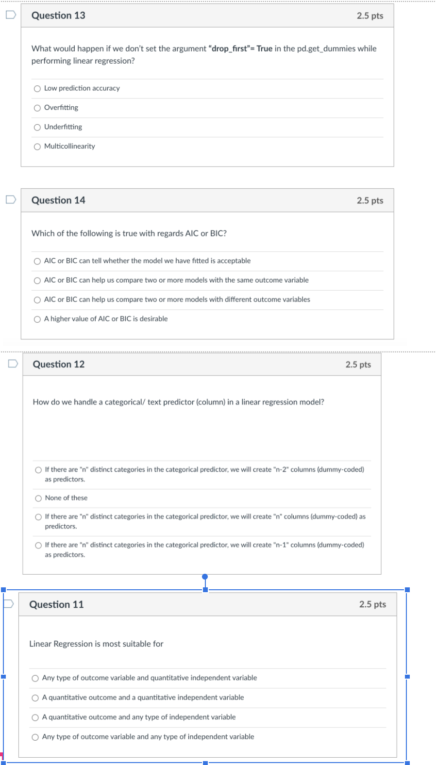 Solved Question 13 2.5 pts What would happen if we don't set | Chegg.com