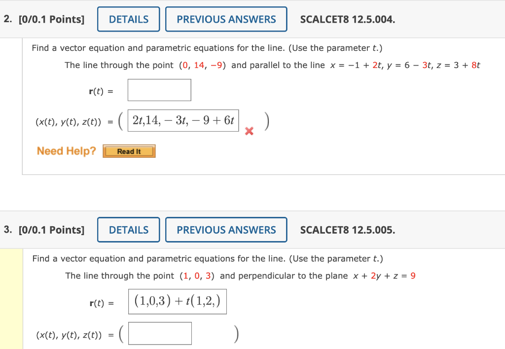 Solved 2. [0/0.1 Points] DETAILS PREVIOUS ANSWERS SCALCET8 | Chegg.com