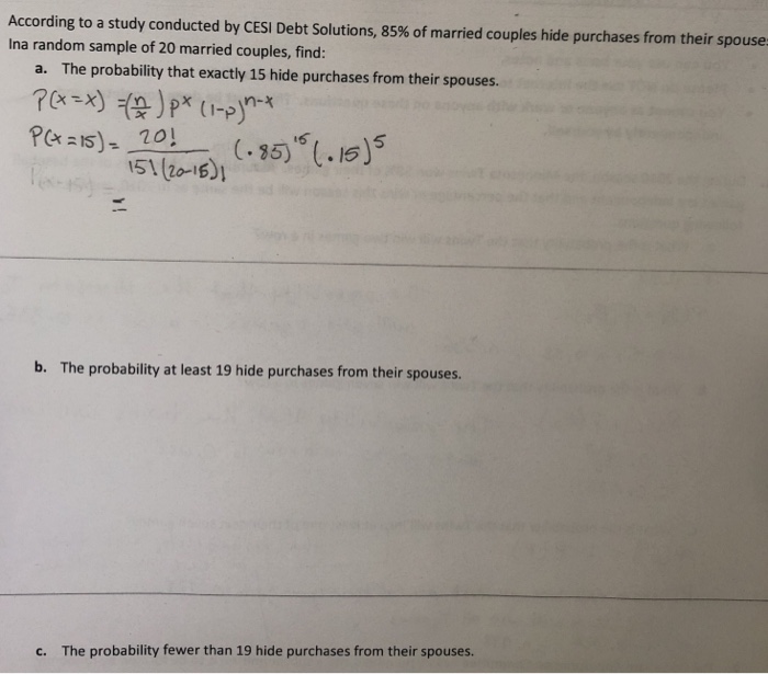 Solved According to a study conducted by CESI Debt | Chegg.com