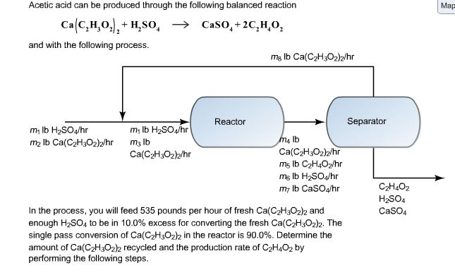 Solved Acetic acid can be produced through the following | Chegg.com
