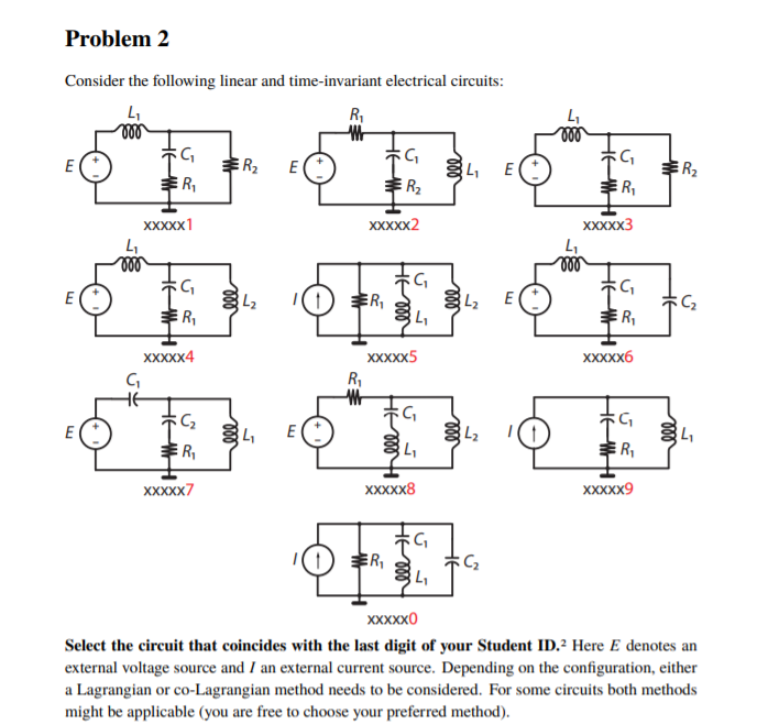 Problem 2 Consider the following linear and | Chegg.com