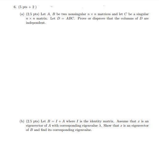 Solved 6. (5 pts + 2) (a) (2.5 pts) Let A, B be two | Chegg.com