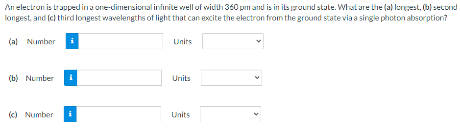 Solved An Electron Is Trapped In A One Dimensional Infinite