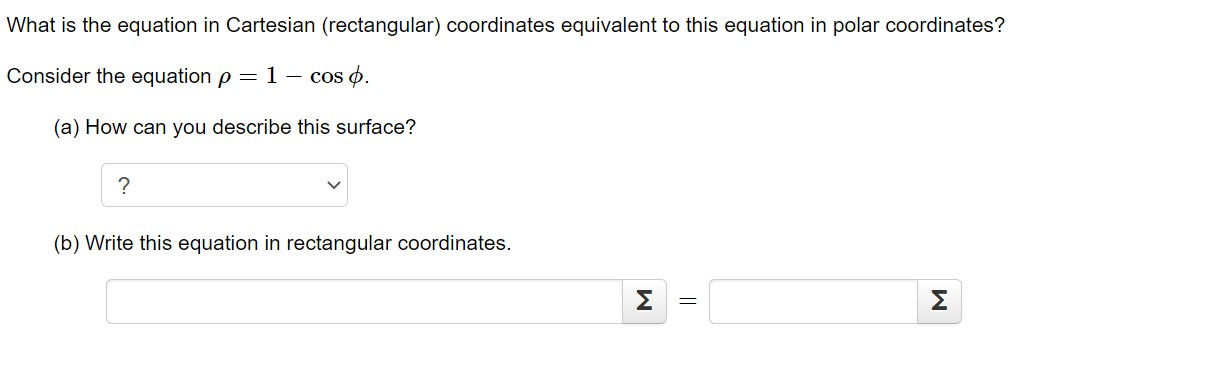 Solved What is the equation in Cartesian (rectangular) | Chegg.com