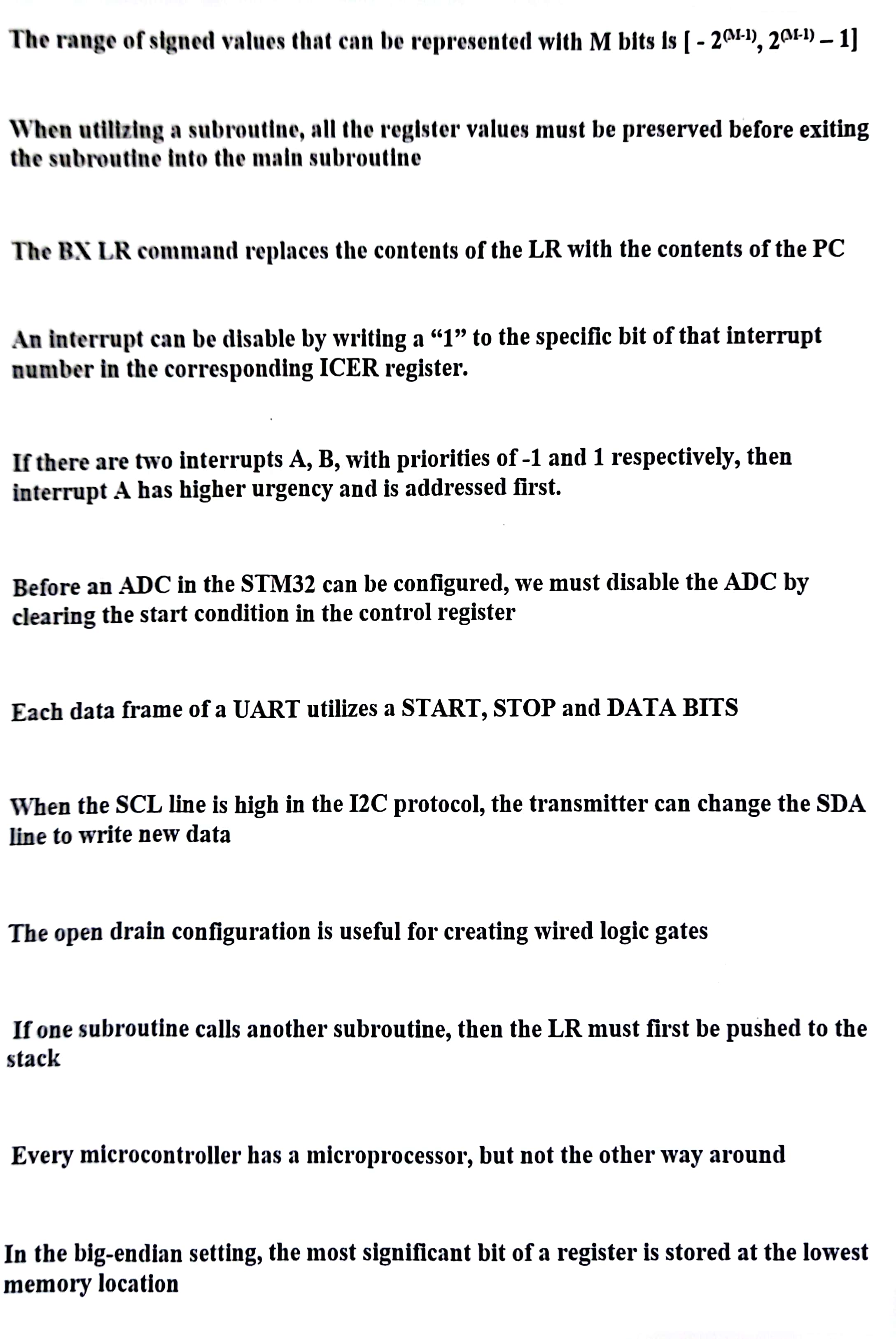 Solved The range of signed values that can be represented | Chegg.com