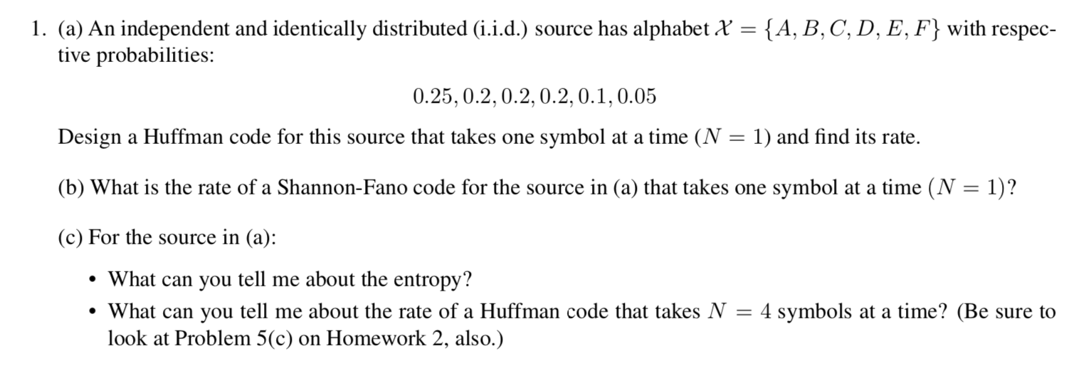 Solved 1. (a) An independent and identically distributed | Chegg.com