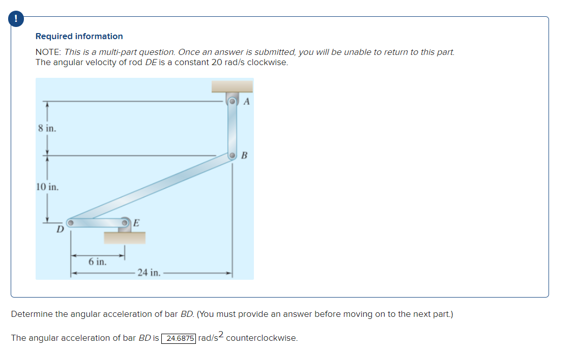 Solved Required information NOTE: This is a multi-part | Chegg.com