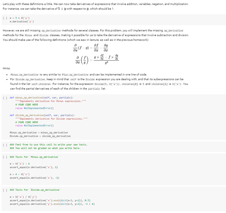 Python Problem: Starting codes: class Expr: | Chegg.com