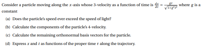 Solved Consider a particle moving along the x axis whose 3 | Chegg.com