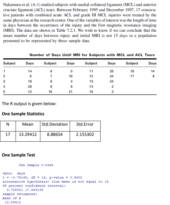 Solved Nakamura et al. (A-1) ﻿studied subjects with medial | Chegg.com