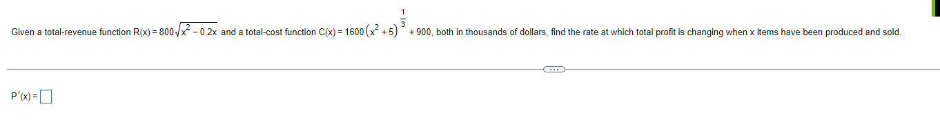 Solved P′(x)= | Chegg.com