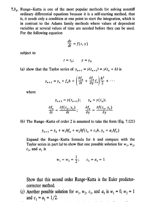 7 32 Runge Kutta Is One Of The Most Popular Methods