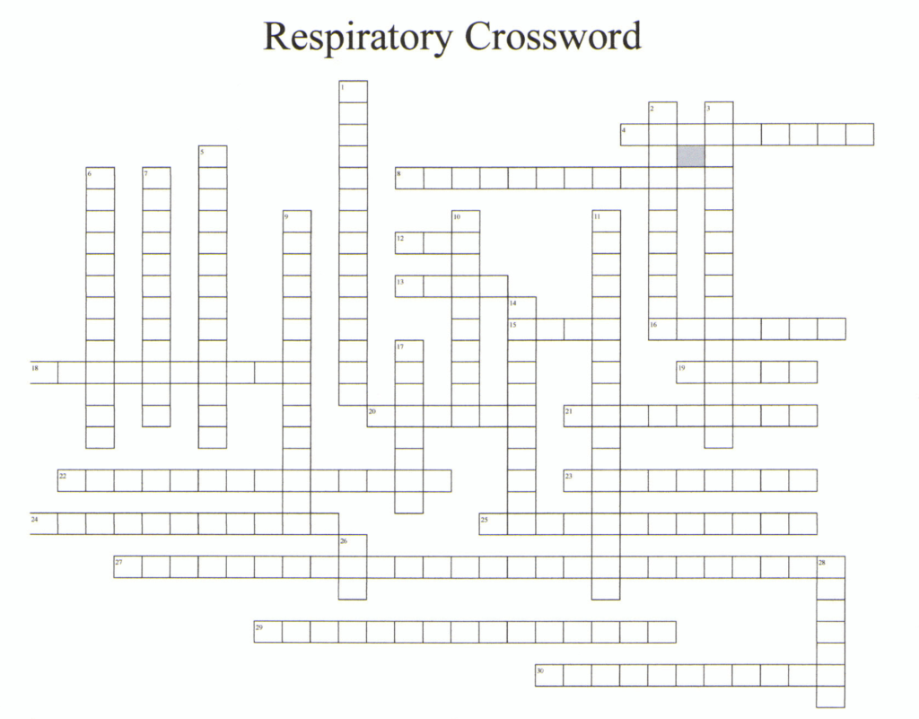 Solved Respiratory Crossword are urug Across Down 4. CDC | Chegg.com